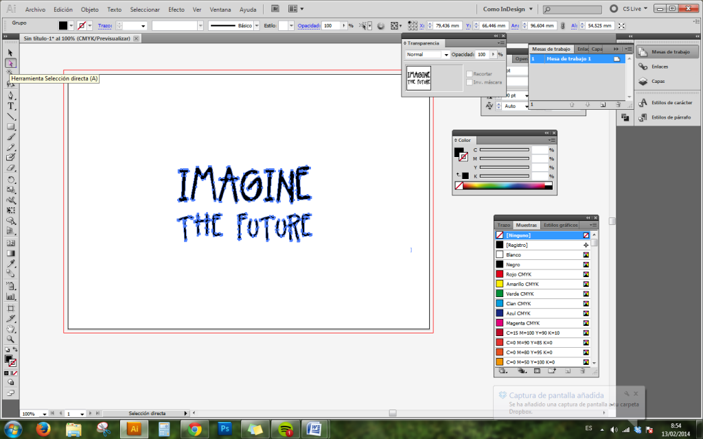 Cómo editar texto en Illustrator . Información