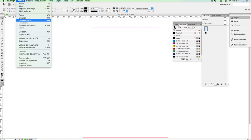 InDesign y las imágenes . Información