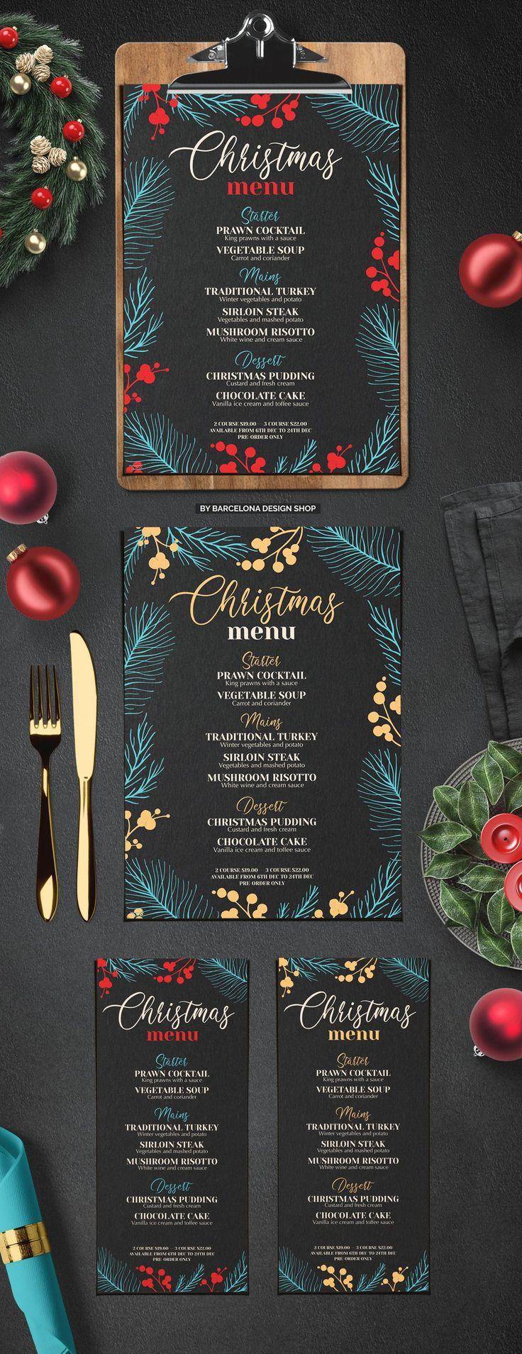 Impresión de Menús de Restaurantes para las Fiestas Navideñas